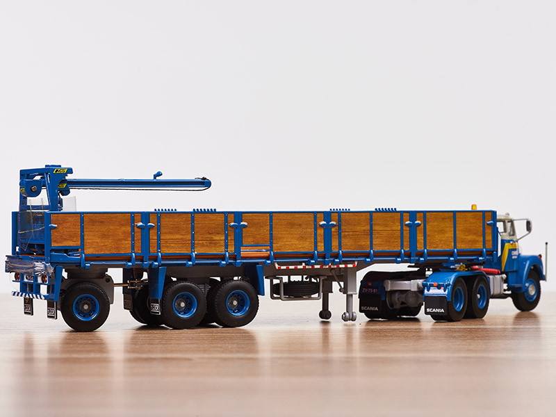Scania L110 Daycab Torpedo 6X2 Tag Axle Brick Trailer / 3 Axle ...